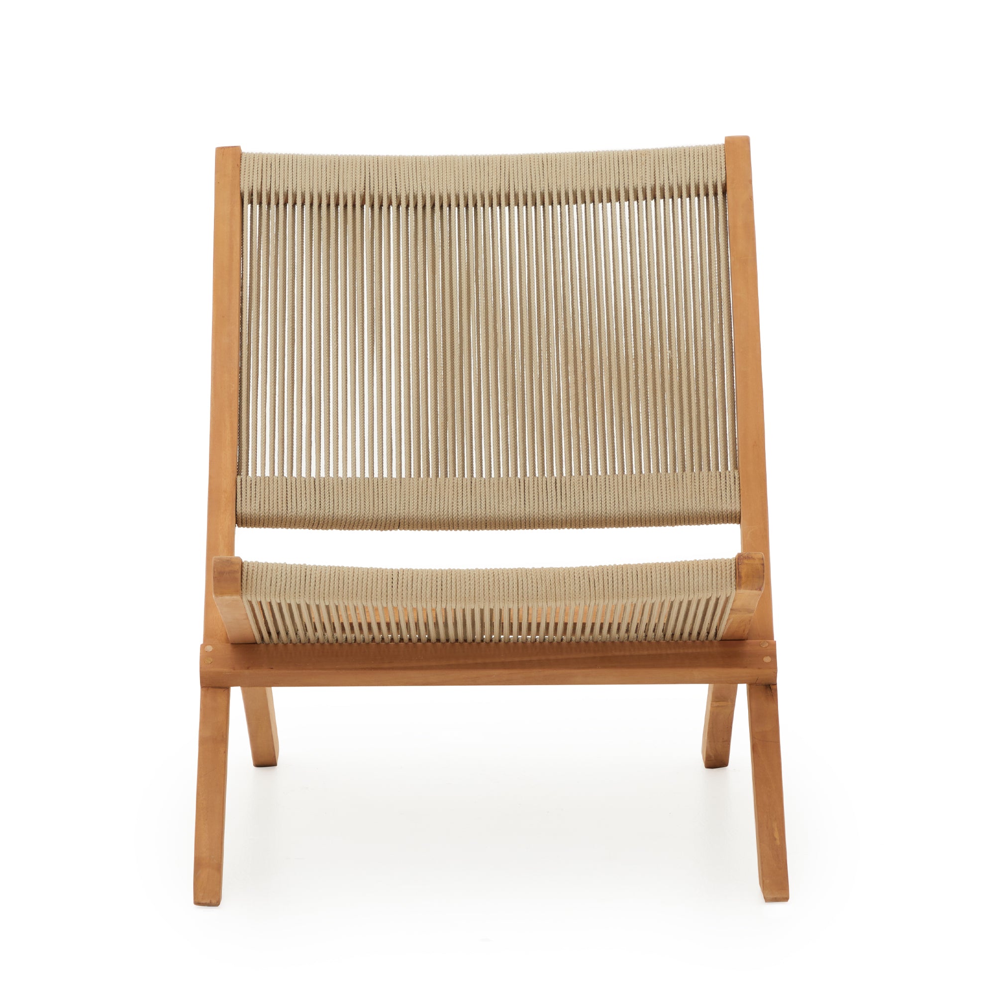 Folding Rope Lounge Chair in Teak – The Conran Shop