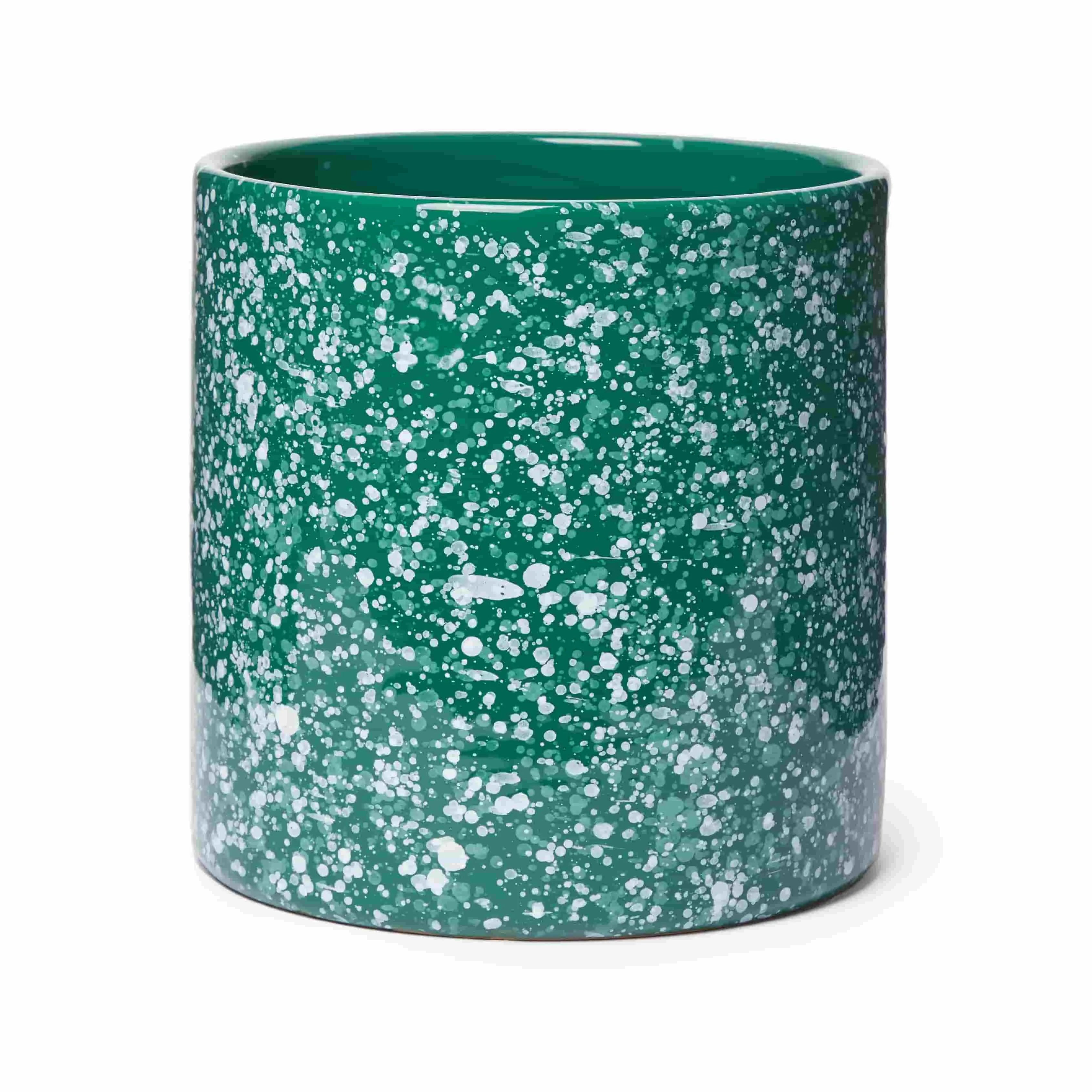 Splatter Plant Pot in Dark Green by TCS Studio – The Conran Shop