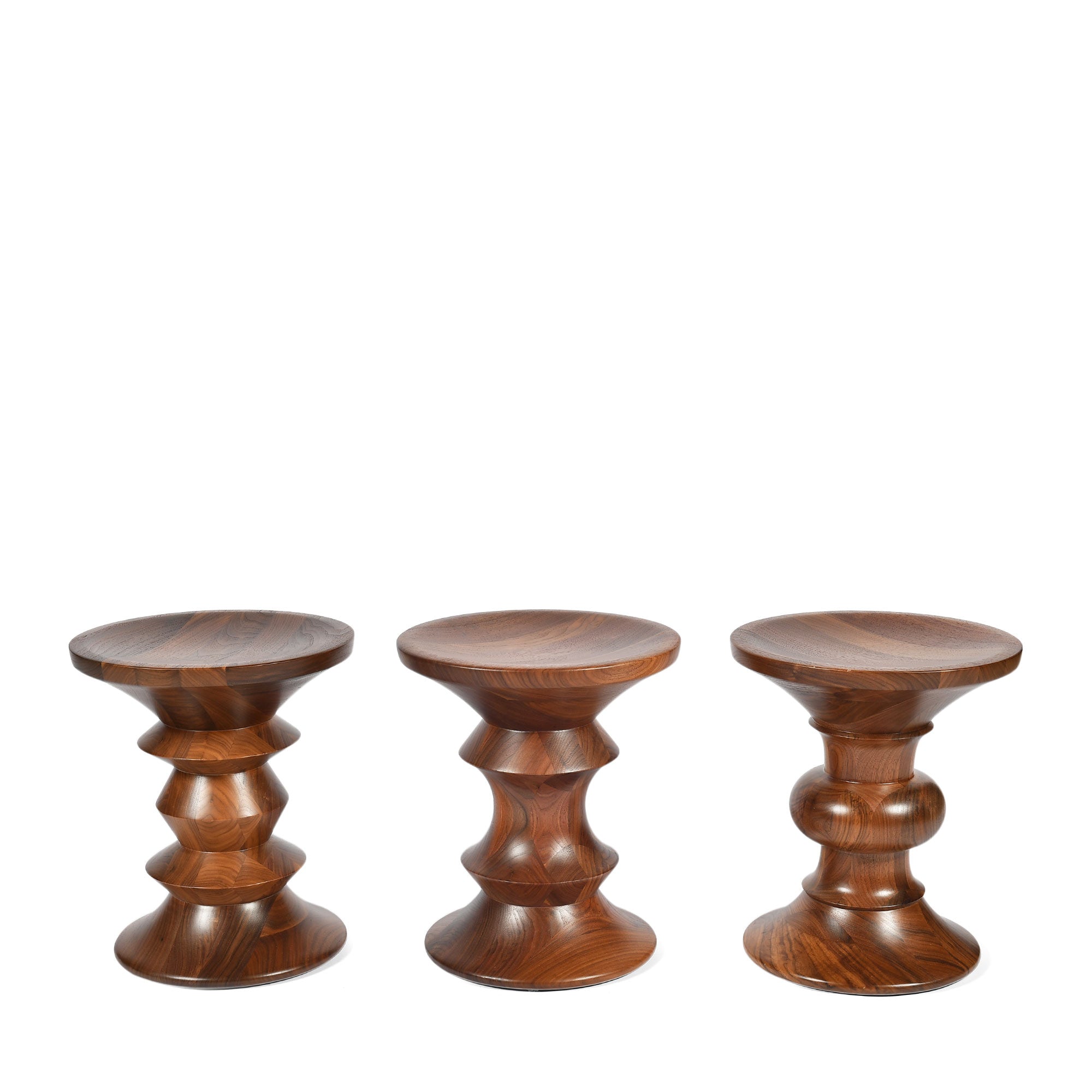 Stools model A, Solid Walnut by Vitra – The Conran Shop