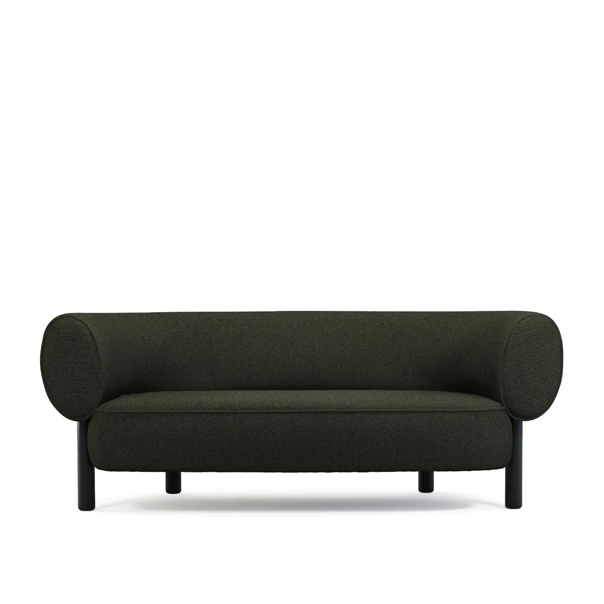 Arbor 2-Seater Sofa in Dark Forest Riso Bouclé by TCS – The Conran Shop