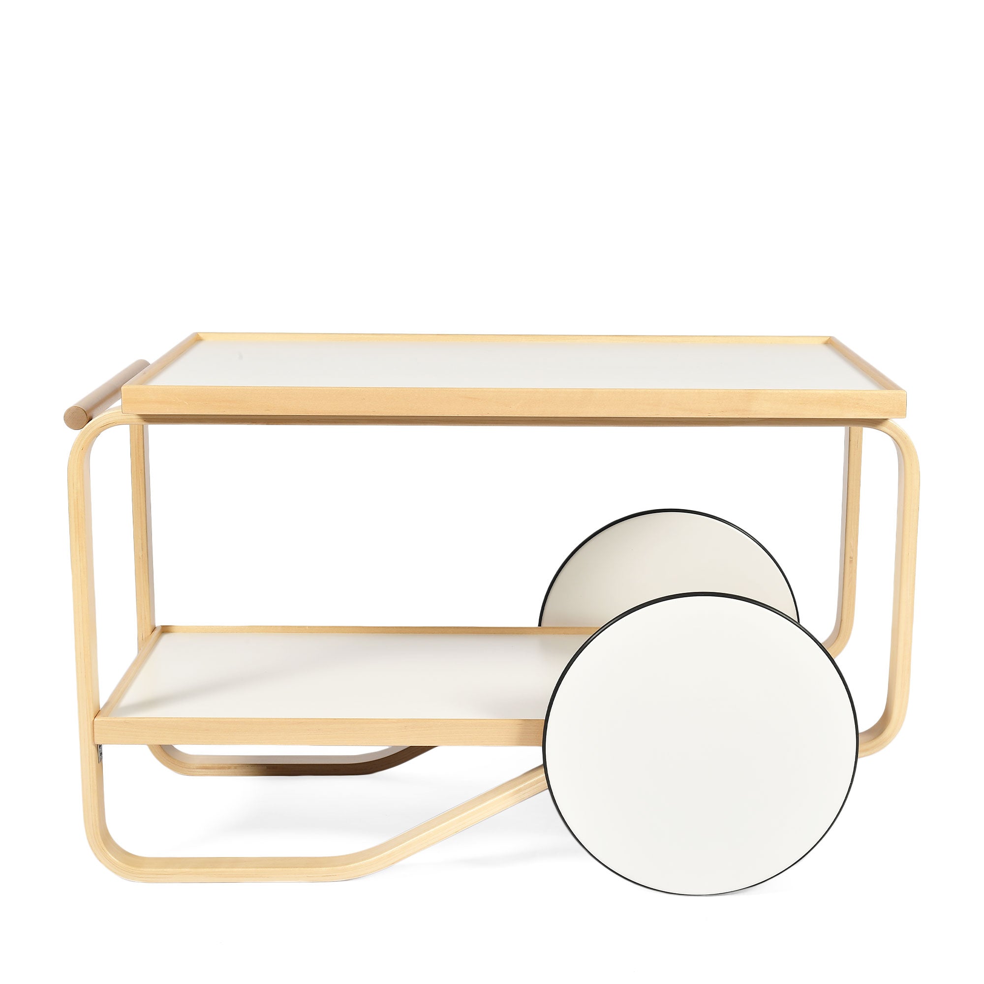 Tea Trolley 901 Frame Natural Lacquered Birch by Artek – The Conran Shop