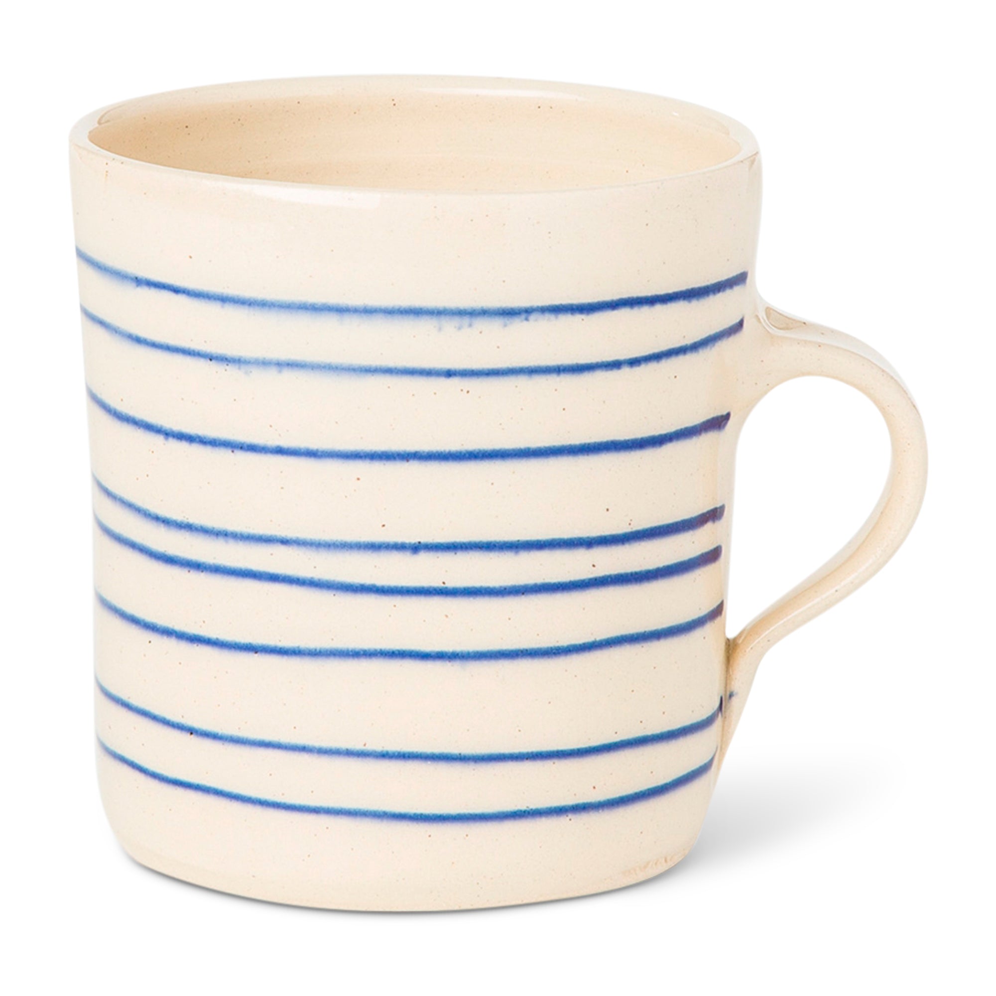 Horizontal Stripe Breakfast Mug Blue by TCS Studio – The Conran Shop