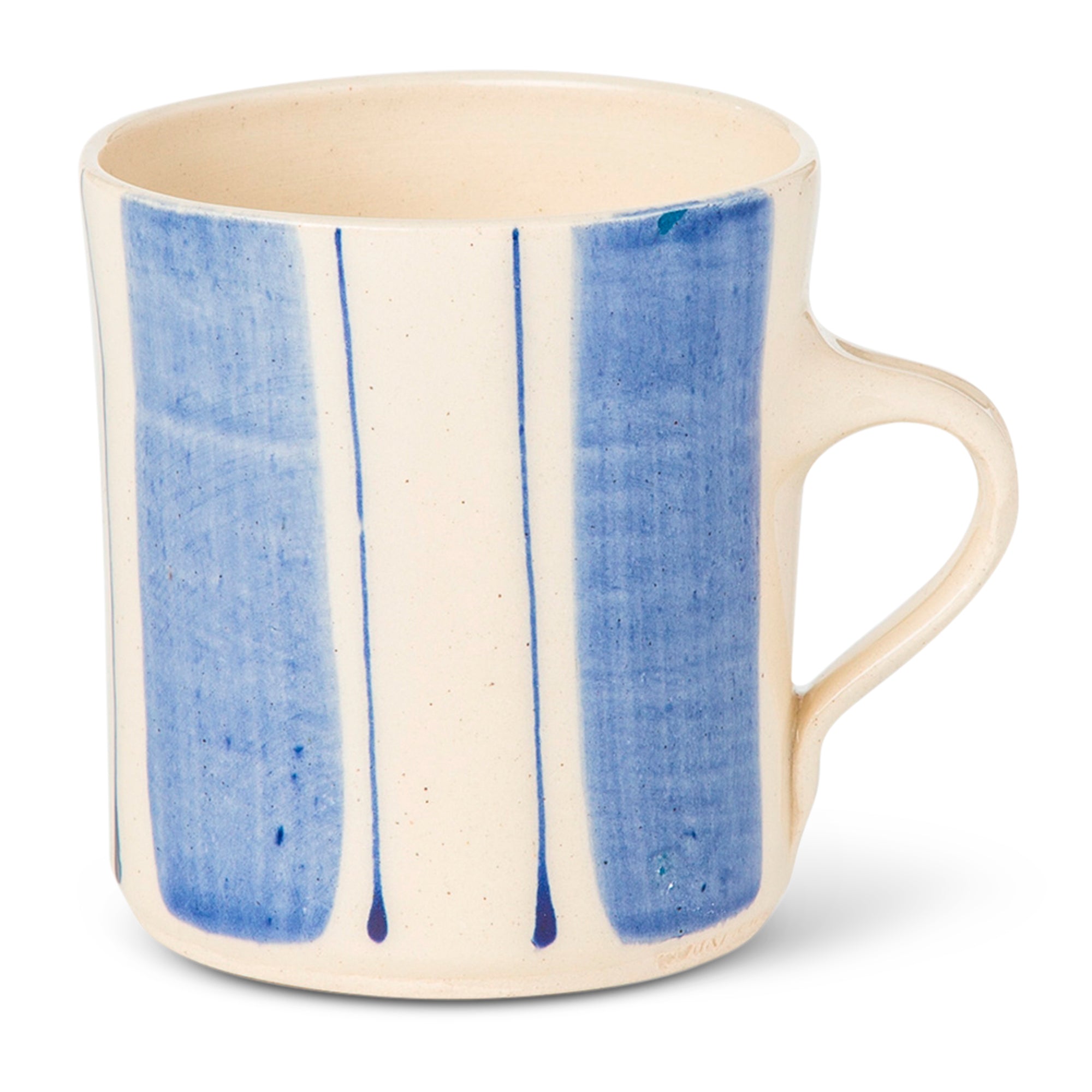 Vertical Stripe Breakfast Mug Blue by TCS Studio – The Conran Shop