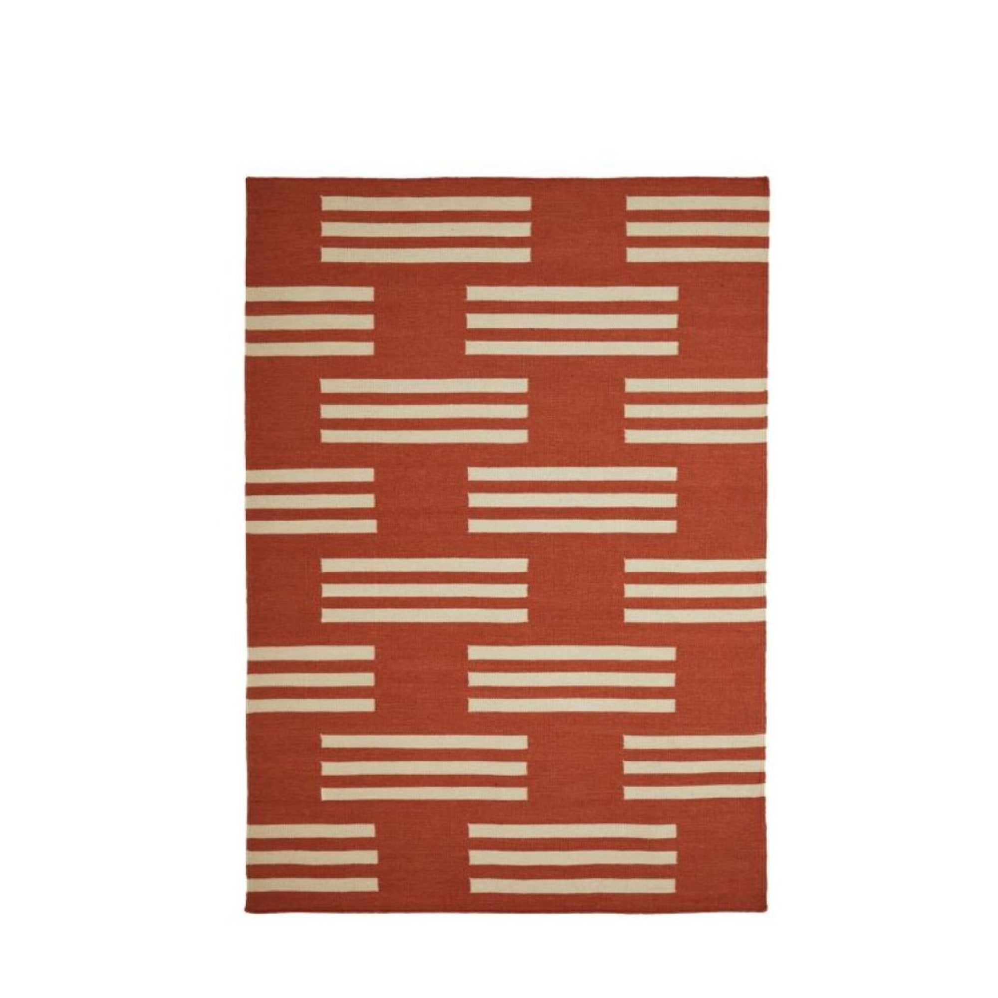 Rie Brick Woven Dhurry Rug 200 x 300cm – The Conran Shop
