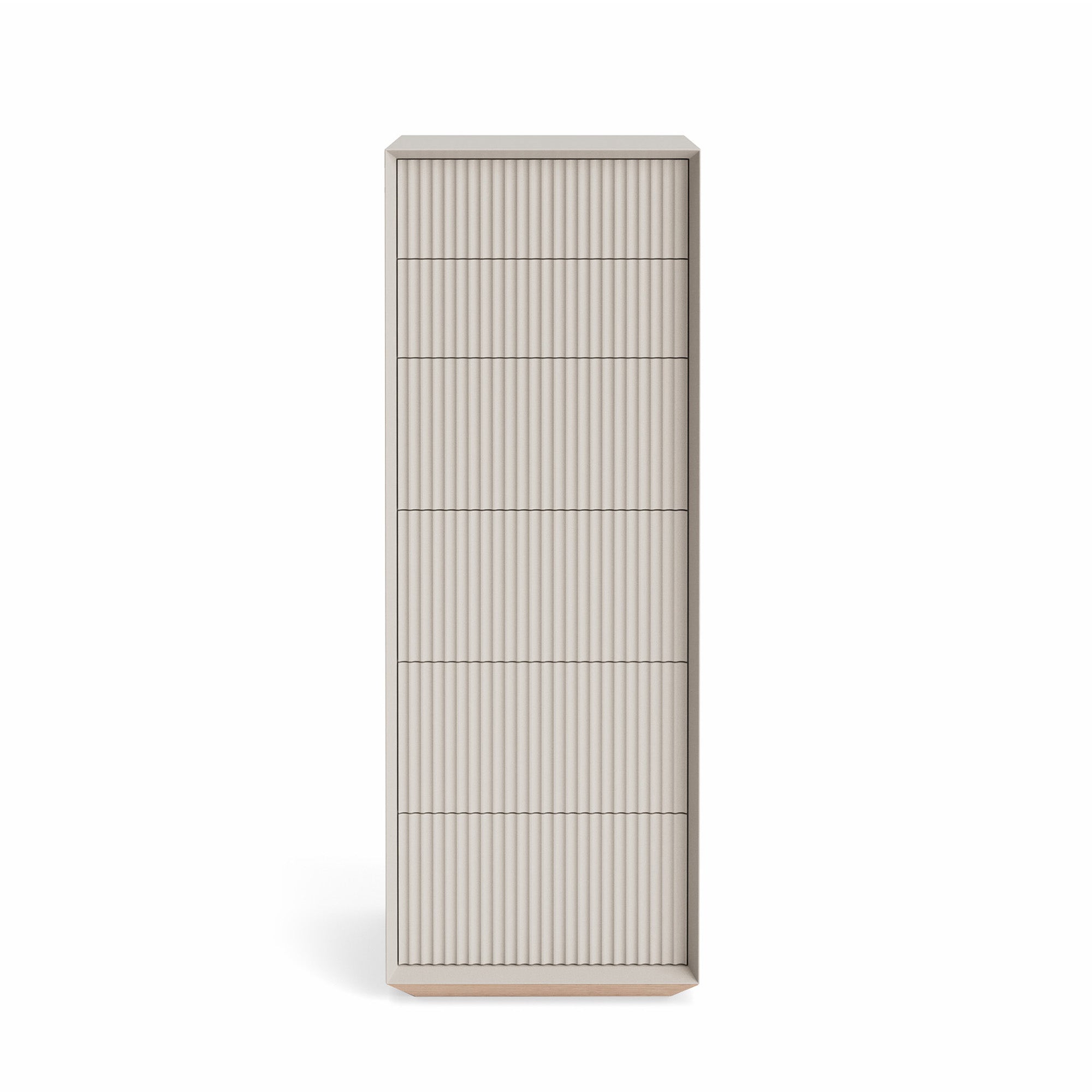 Pillar 6 Drawer Tallboy - Stone by TCS – The Conran Shop