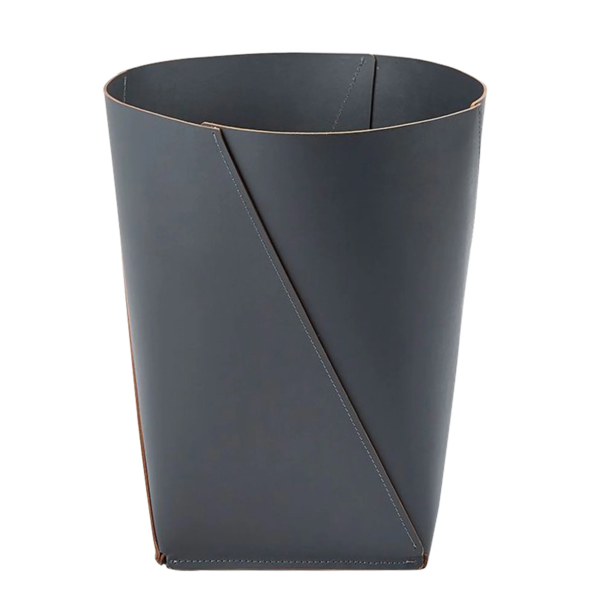 Leather Waste Paper Bin Grey by TCS Studio – The Conran Shop