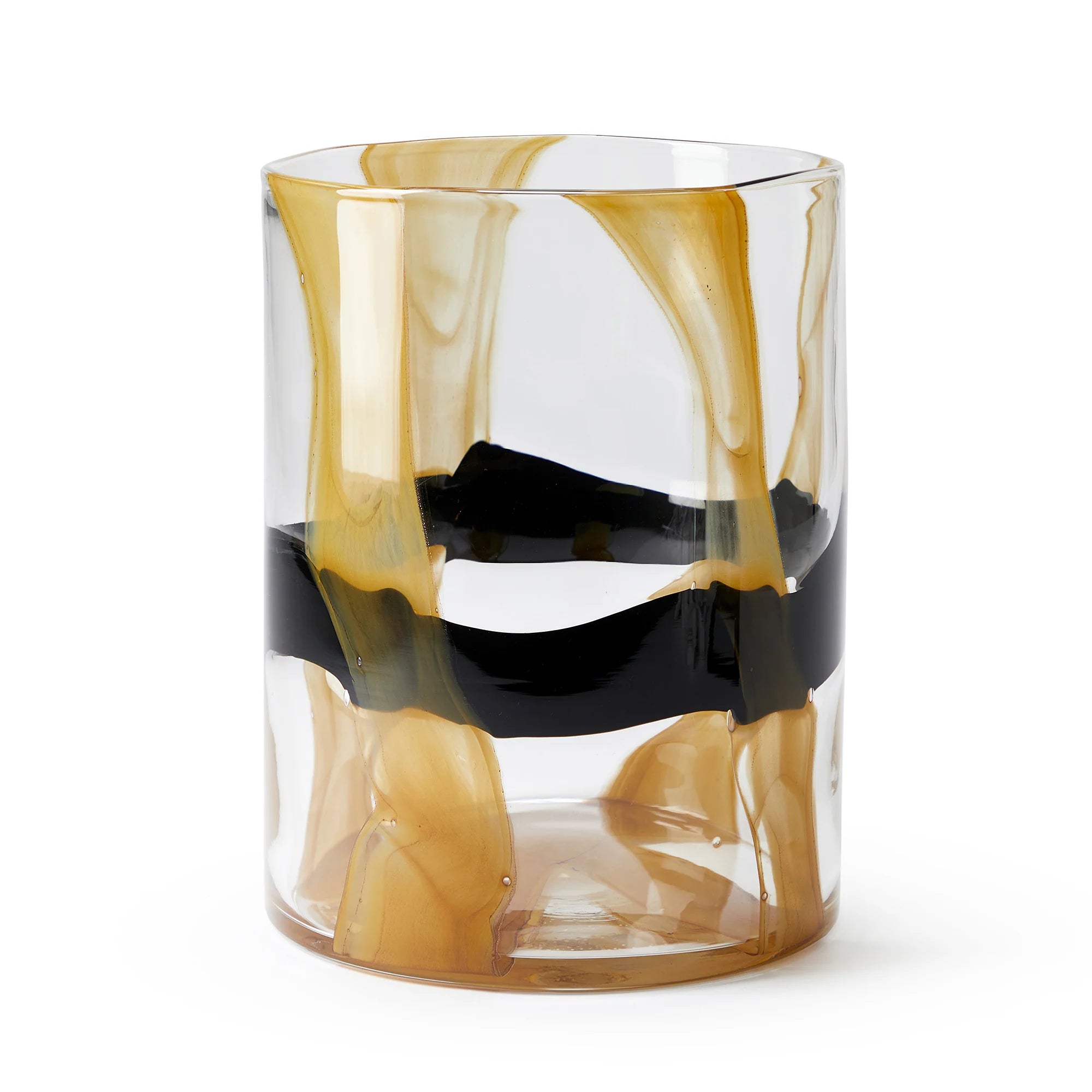Serenity Column Vase Black & Sand 26cm by TCS Studio – The Conran Shop