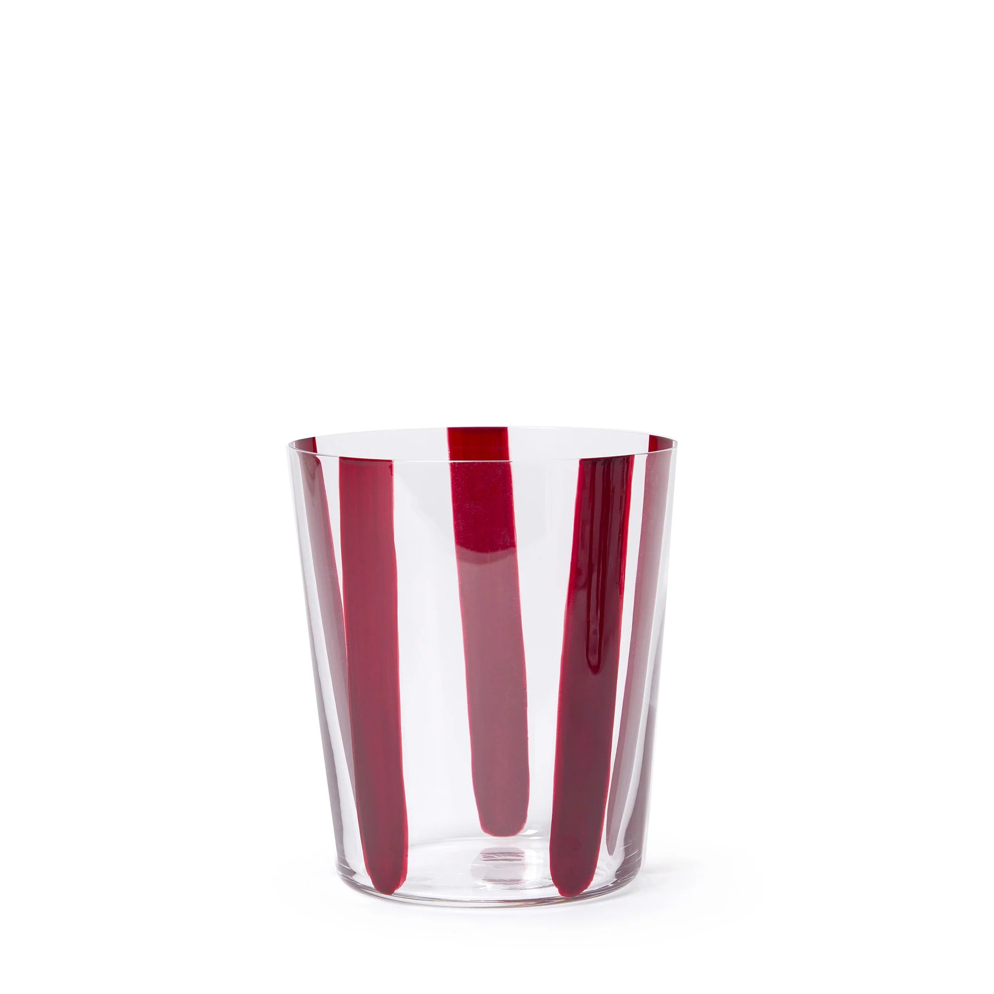 Nova Stripe Burgundy 360ml (Set of 4) by TCS Studio – The Conran Shop