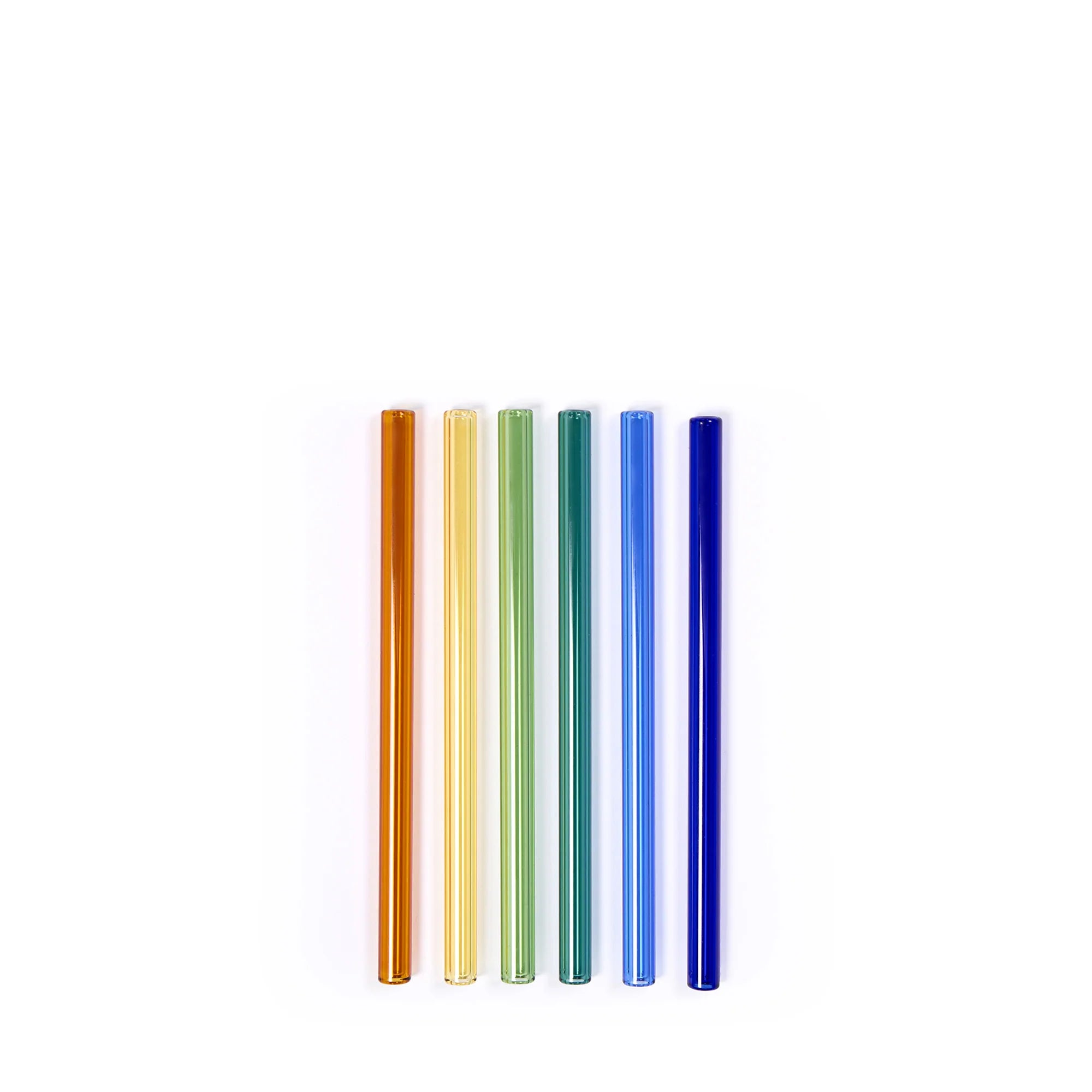 Santorini Glass Cocktail Straws Set - 6 Pcs by TCS Studio – The Conran Shop