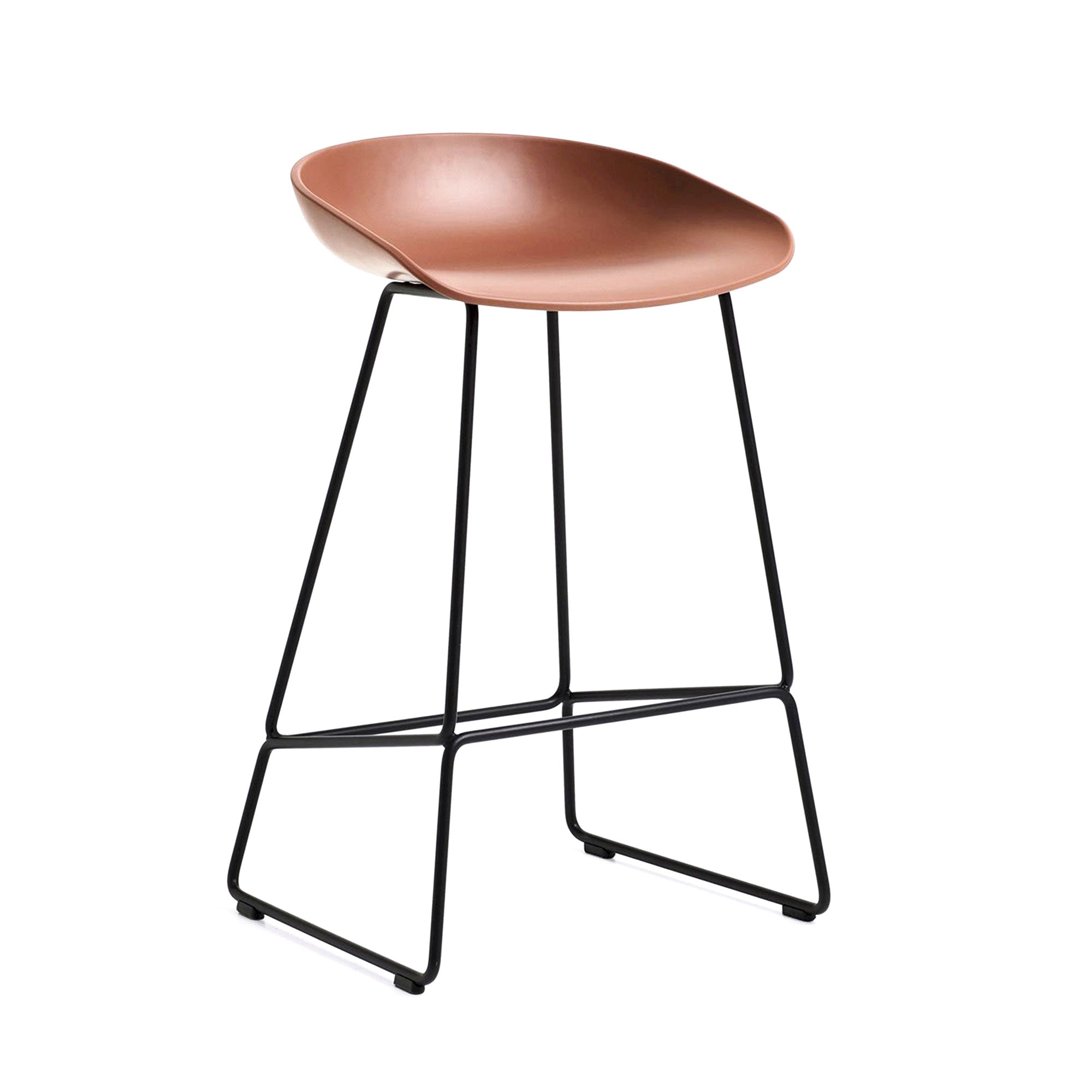 AAS38 Bar Low Stool - Soft brick by Hay – The Conran Shop