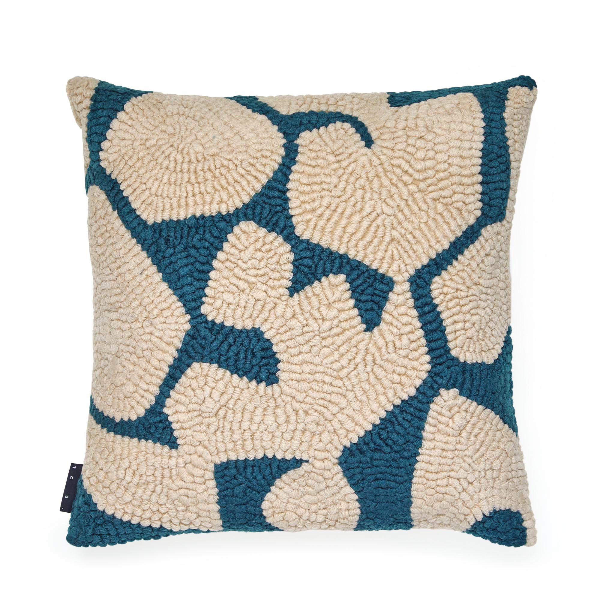 Hoby Cushion Cover Teal 45 x 45cm by TCS Studio – The Conran Shop